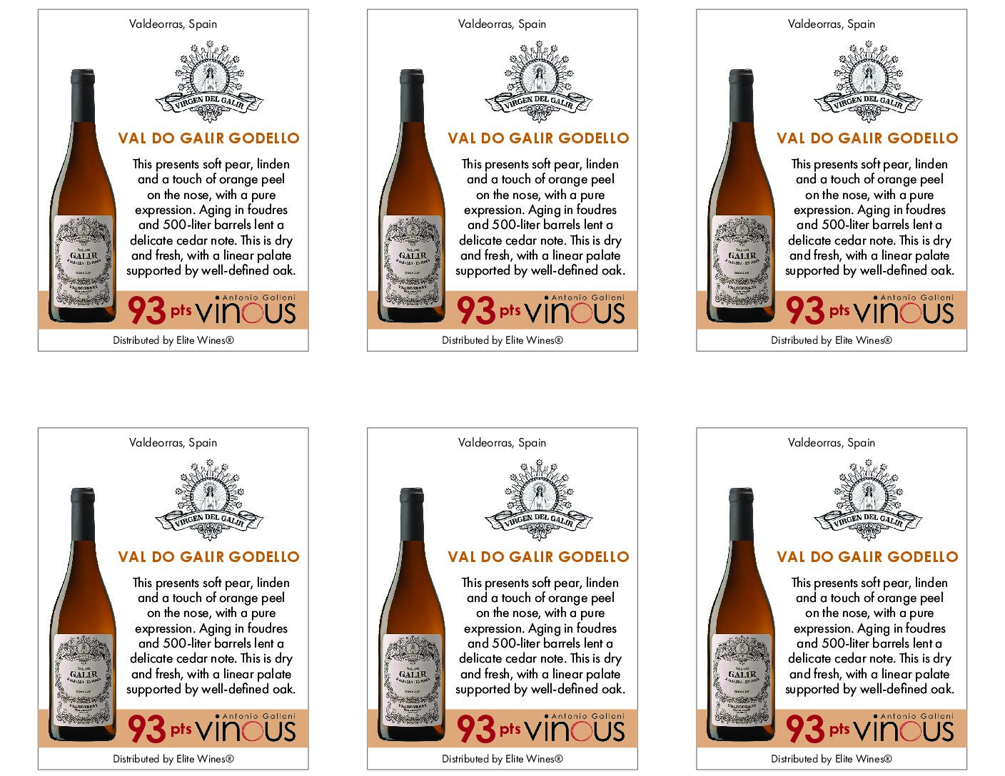 Val do Galir Godello 24 ST – Elite Wines®